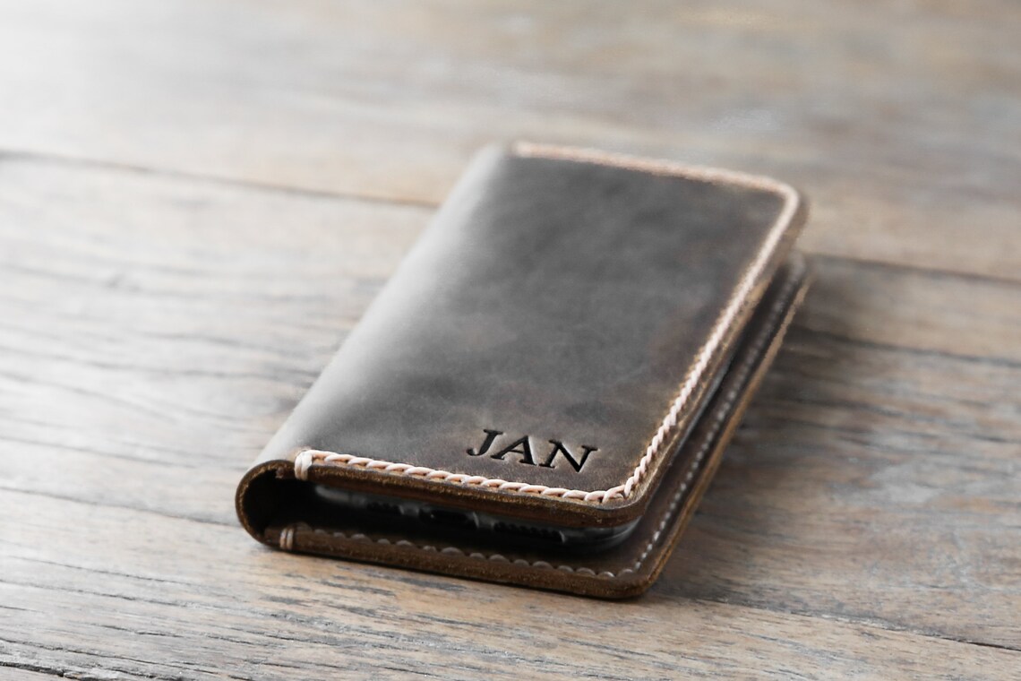 Iphone 12 Wallet Case PERSONALIZED Leather Iphone Case - Etsy