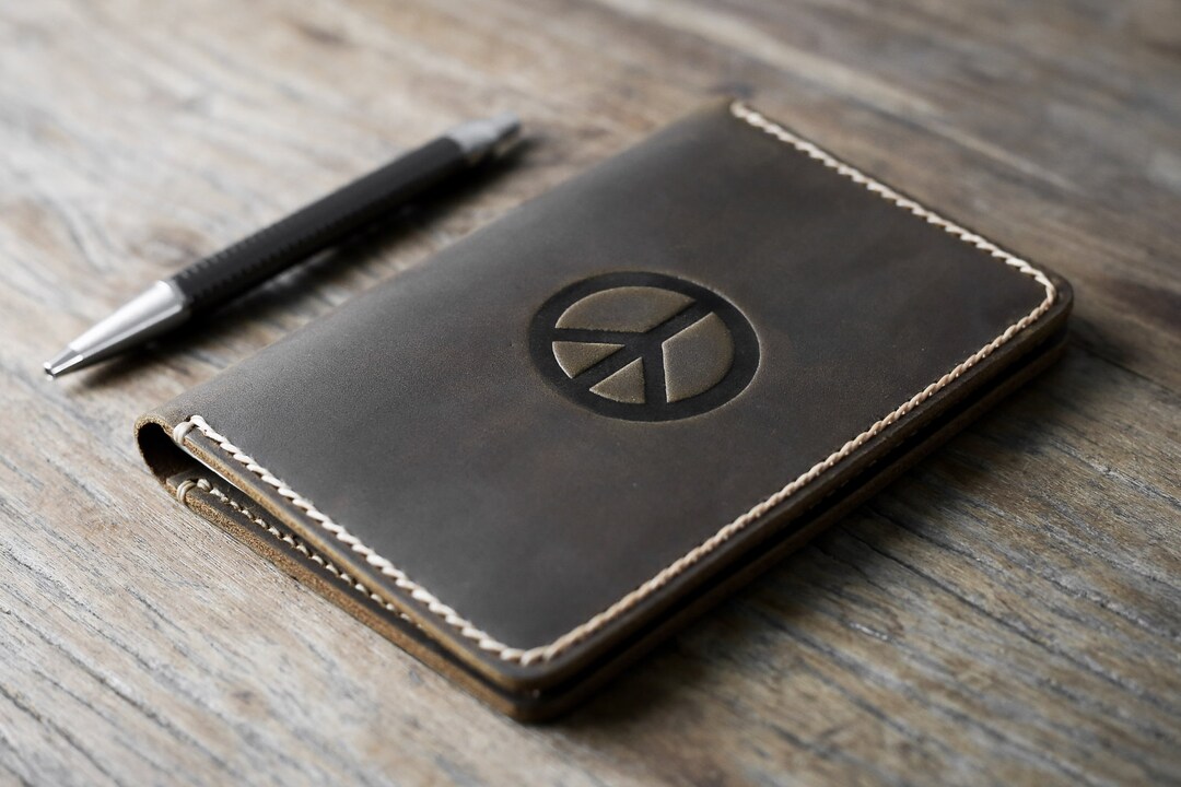 Refillable Personalized Leather Journal Custom Leather Notebook ...
