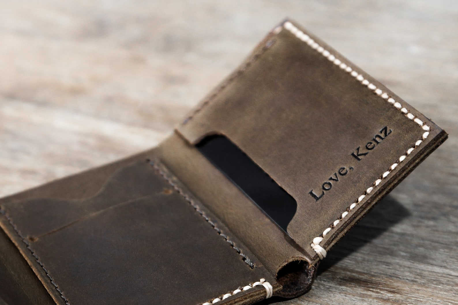 Mens Leather Trifold Wallet for Men Leather Trifold Wallet - Etsy UK