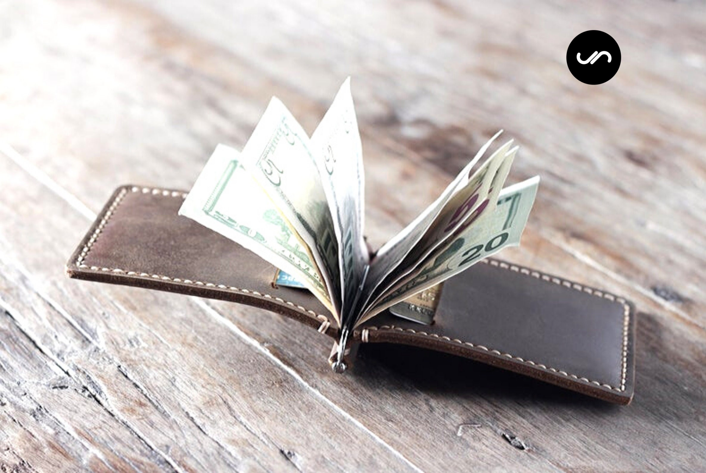 Leather Money Clip Wallet PERSONALIZED Wallet Money Clip | Etsy