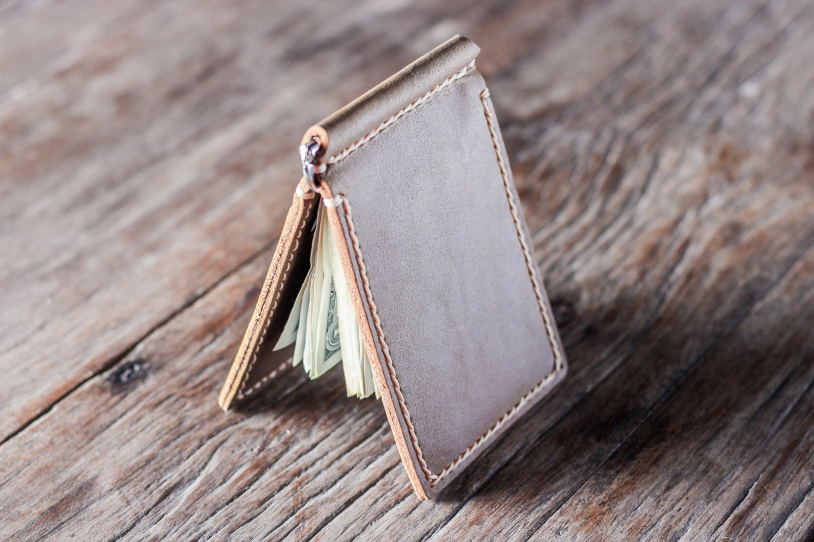 Leather Money Clip Wallet PERSONALIZED Wallet Money Clip - Etsy