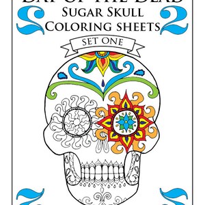 Hand Drawn Dia De Los Muertos | Day of the Dead Sugar Skull Printable ...