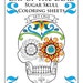Hand Drawn Dia De Los Muertos Day of the Dead Sugar Skull Printable ...