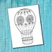 Hand Drawn Dia De Los Muertos | Day of the Dead Sugar Skull Printable ...