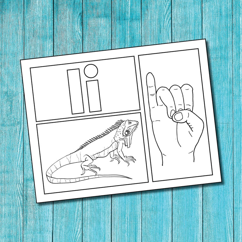 Sign Language ABC Coloring Pages | ABC Classroom Boarder | Alphabet ...