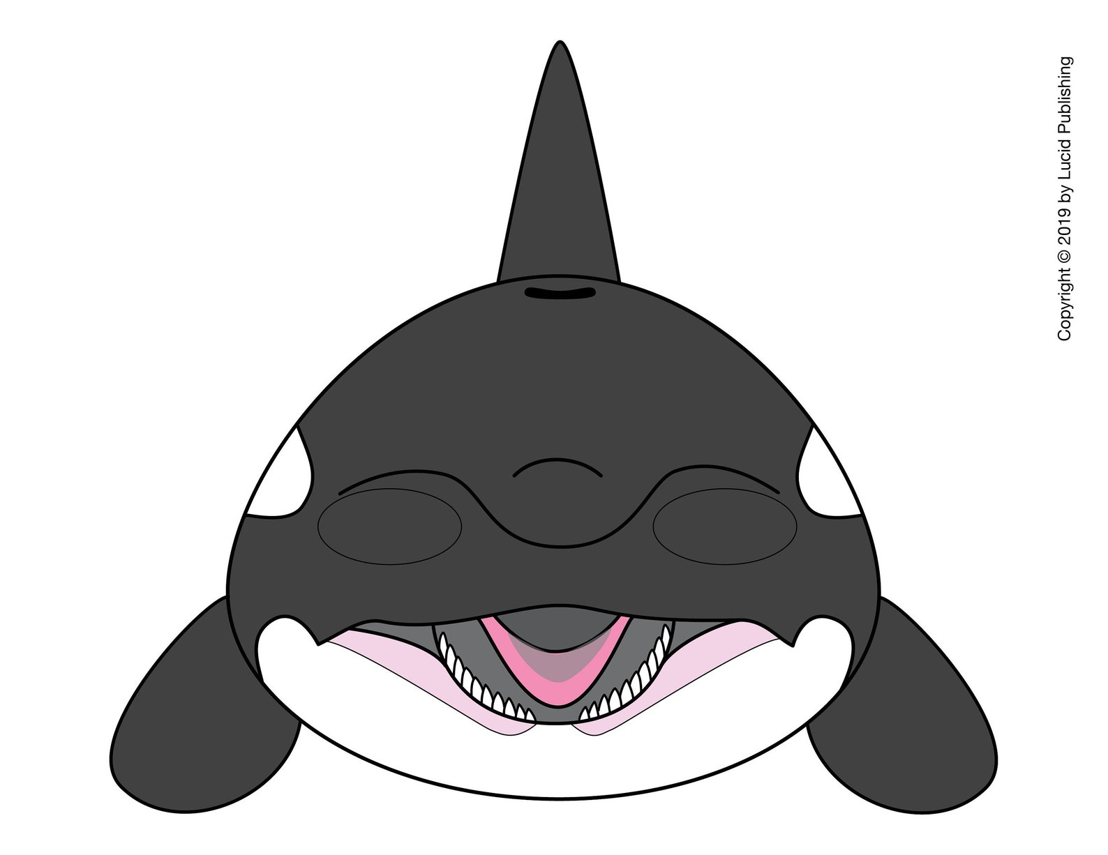 Printable Killer Whale Mask | Orca Mask | Printable Coloring Mask ...