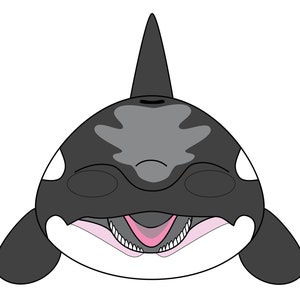 Printable Killer Whale Mask | Orca Mask | Printable Coloring Mask ...