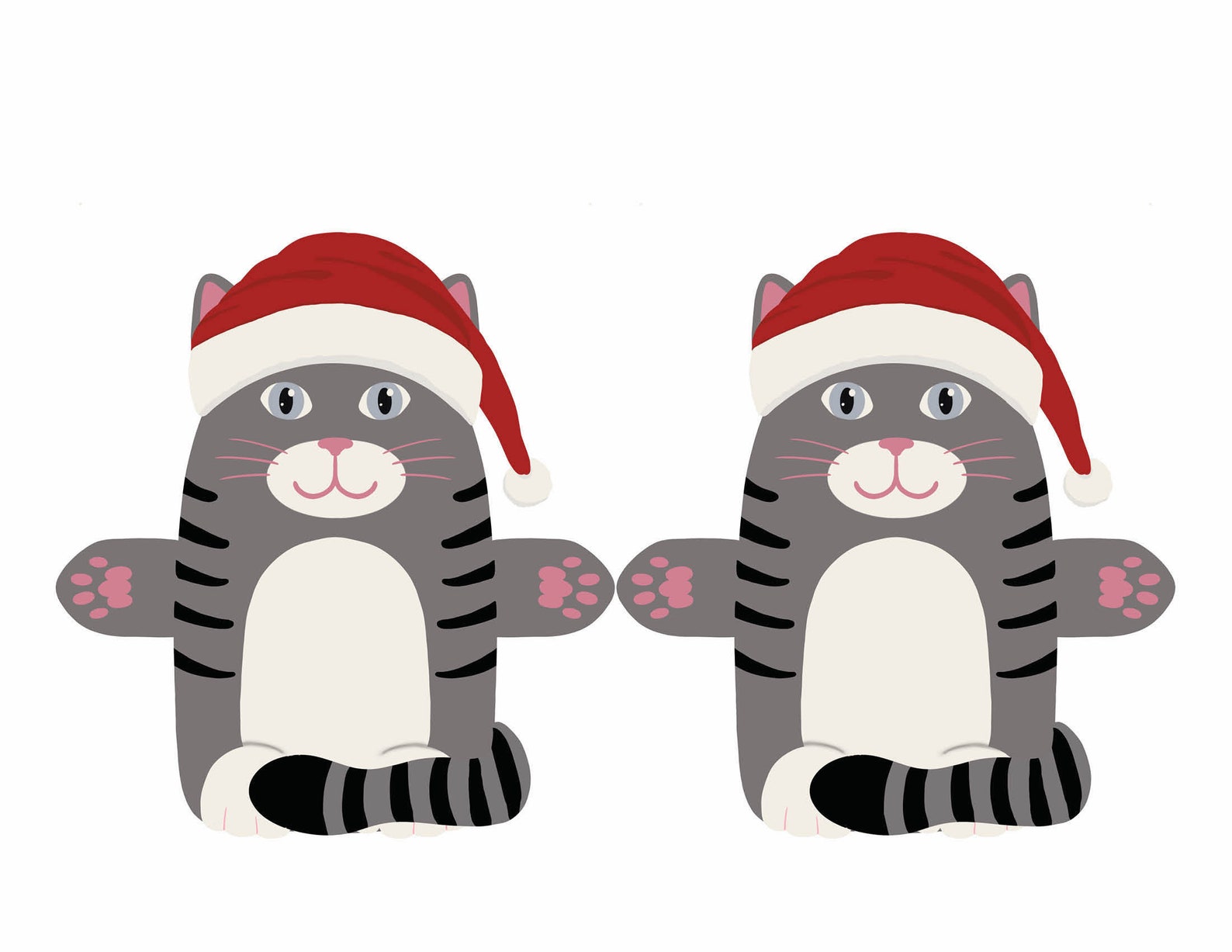 Christmas Cat Pencil Hugger Kitty Candy Hugger Christmas - Etsy