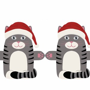 Christmas Cat Pencil Hugger | Kitty Candy Hugger | Christmas Gift Tag ...