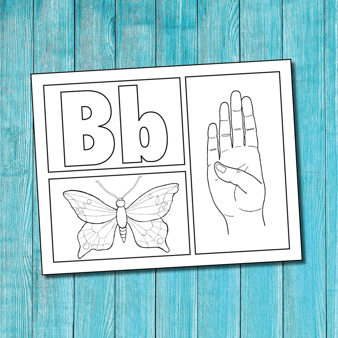 Sign Language ABC Coloring Pages | ABC Classroom Boarder | Alphabet ...