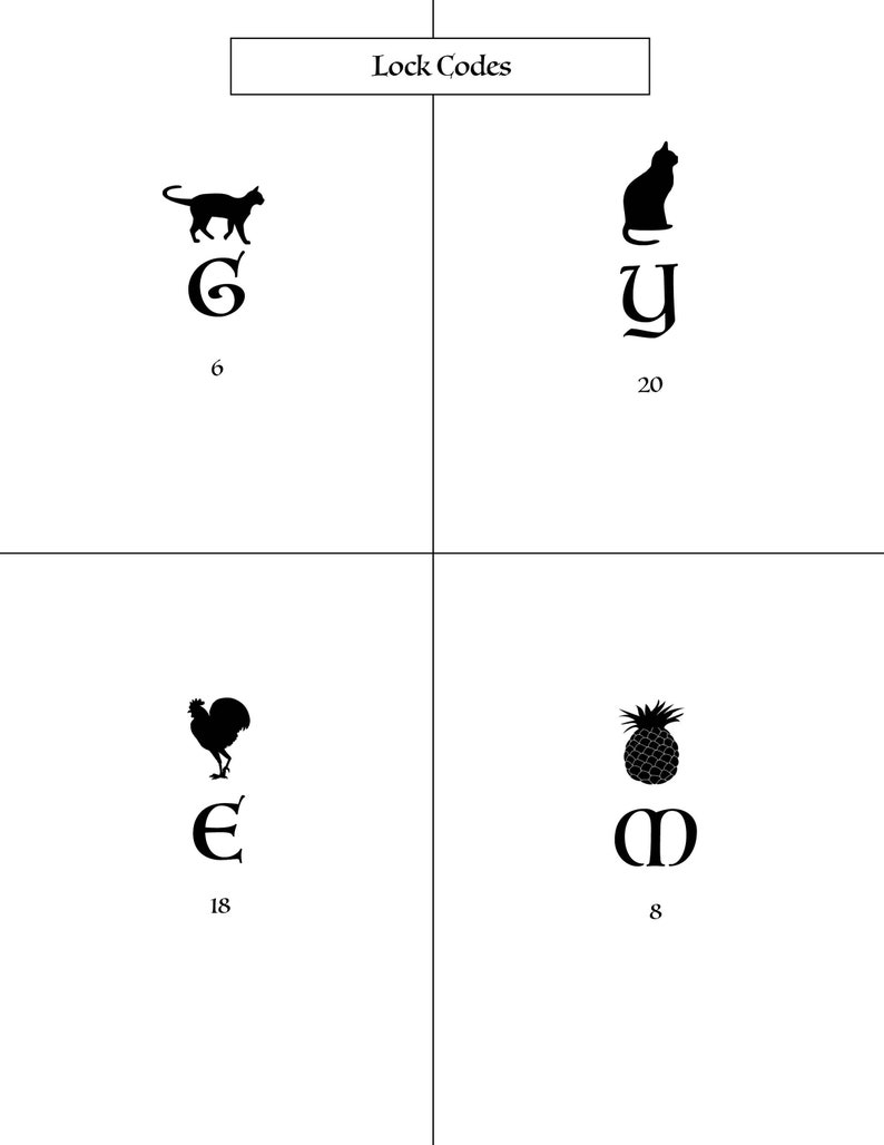 Spooky Cat Cipher Wheel for Escape Game | Party Game | Secret Code Game ...