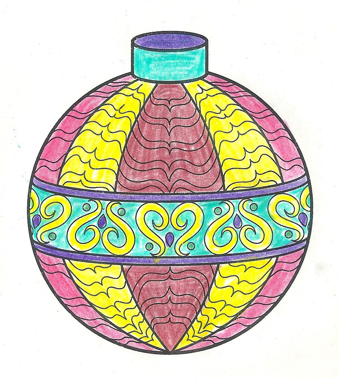 Colorable Christmas Ornament Cards | Printable Christmas Ornament Cards ...