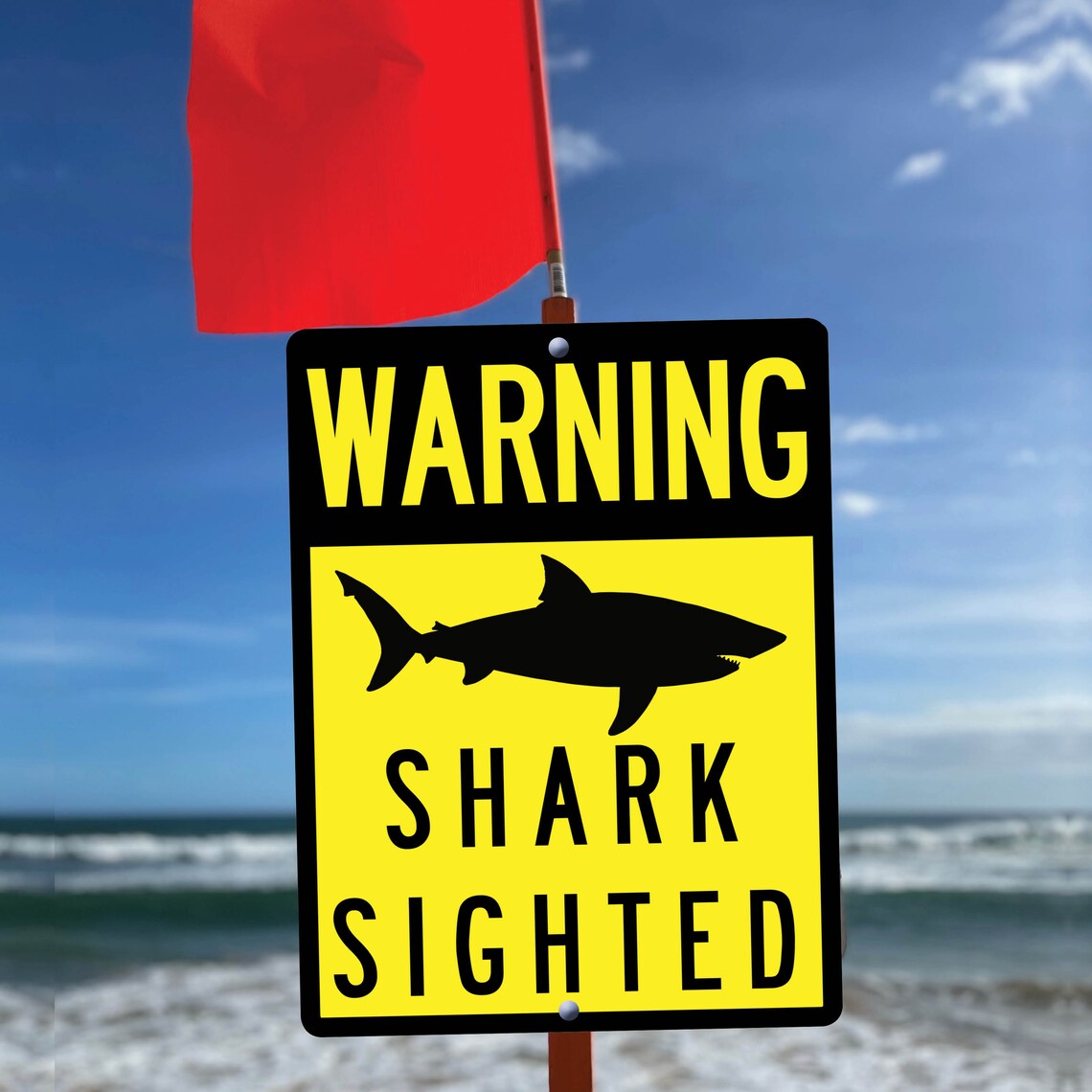 Printable Shark Party Signs | Shark Sighted Signs | Set of Shark Signs ...