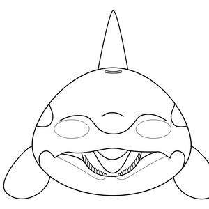 Printable Killer Whale Mask | Orca Mask | Printable Coloring Mask ...