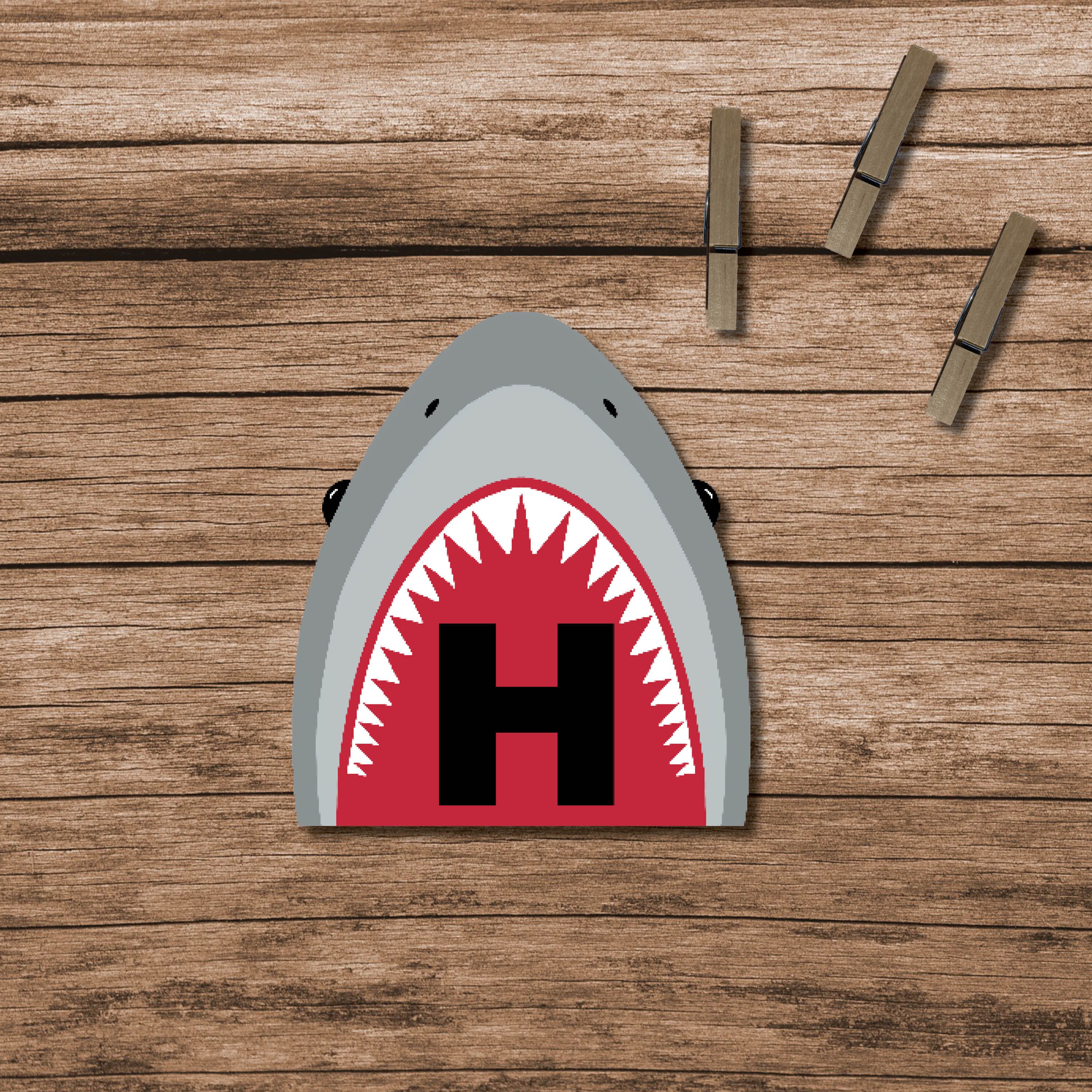 Printable Shark Birthday Party Banner | Shark Birthday Party ...