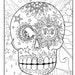 Hand Drawn Dia De Los Muertos Day of the Dead Sugar Skull Printable ...