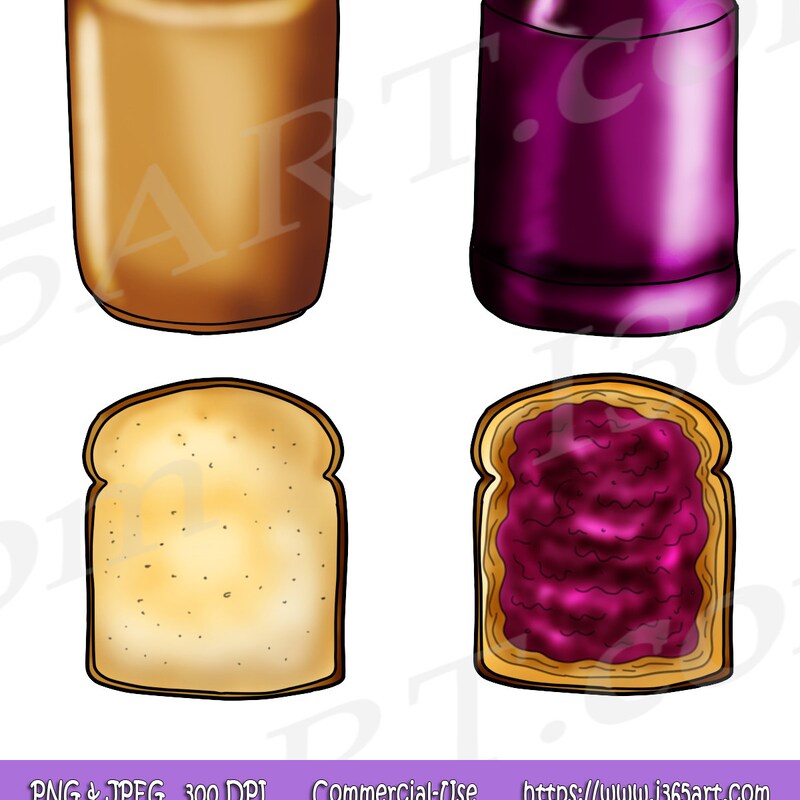Pbj Clipart - Etsy