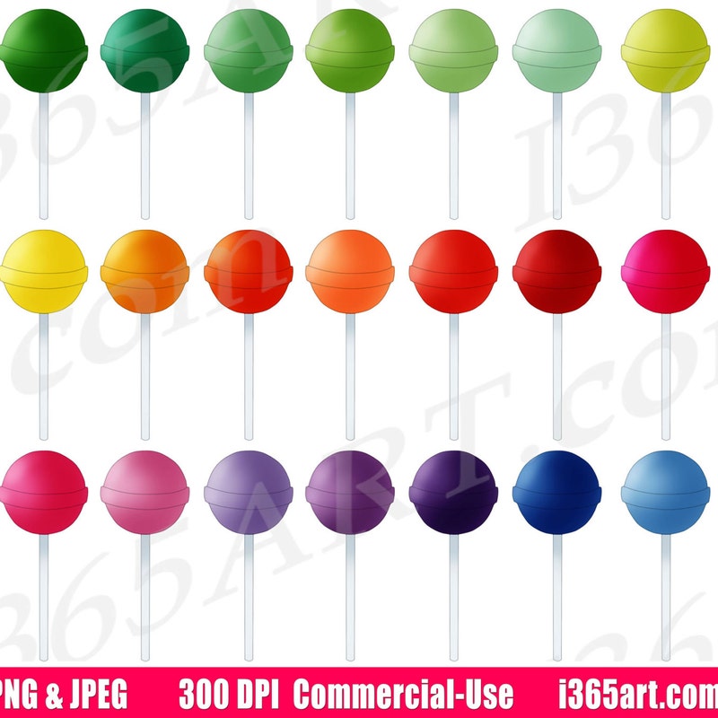 Lollipop Clip Art - Etsy