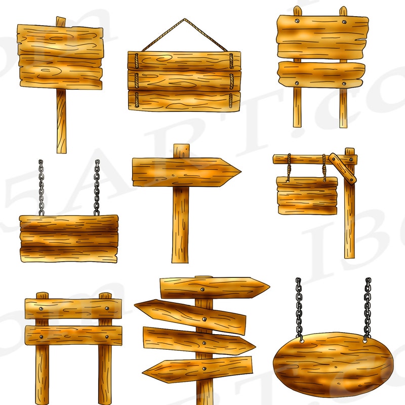 Sign Clip Art - Etsy