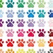 Paw Print Clipart, Dog Paws Clip Art, Pet Paw Prints, Pet Loves ...