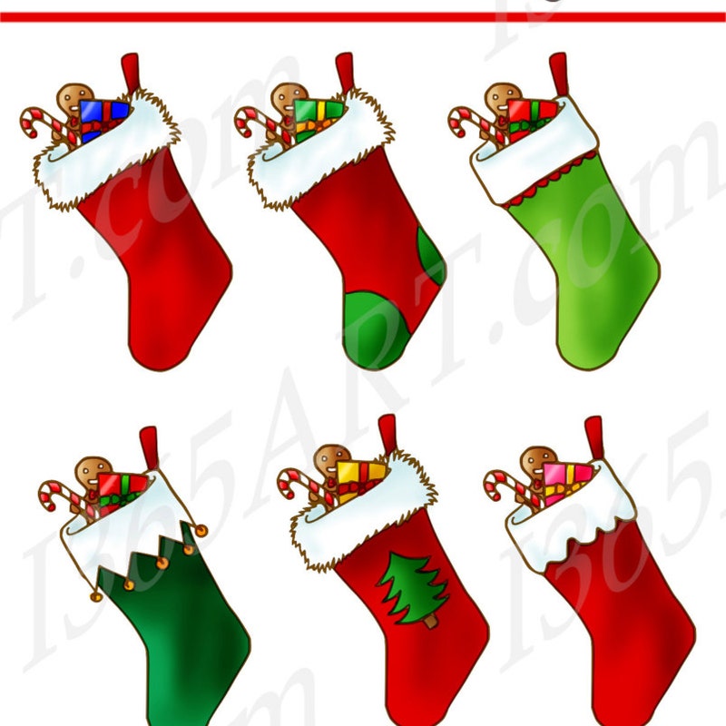 Stocking Clipart Black and White - Etsy