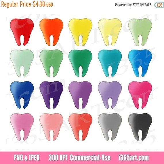 Rainbow Tooth Clipart