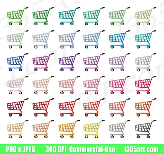 Buy 3 get 1 free Shopping Cart Clipart, Shopping Cart Clip Art, Grocery ...