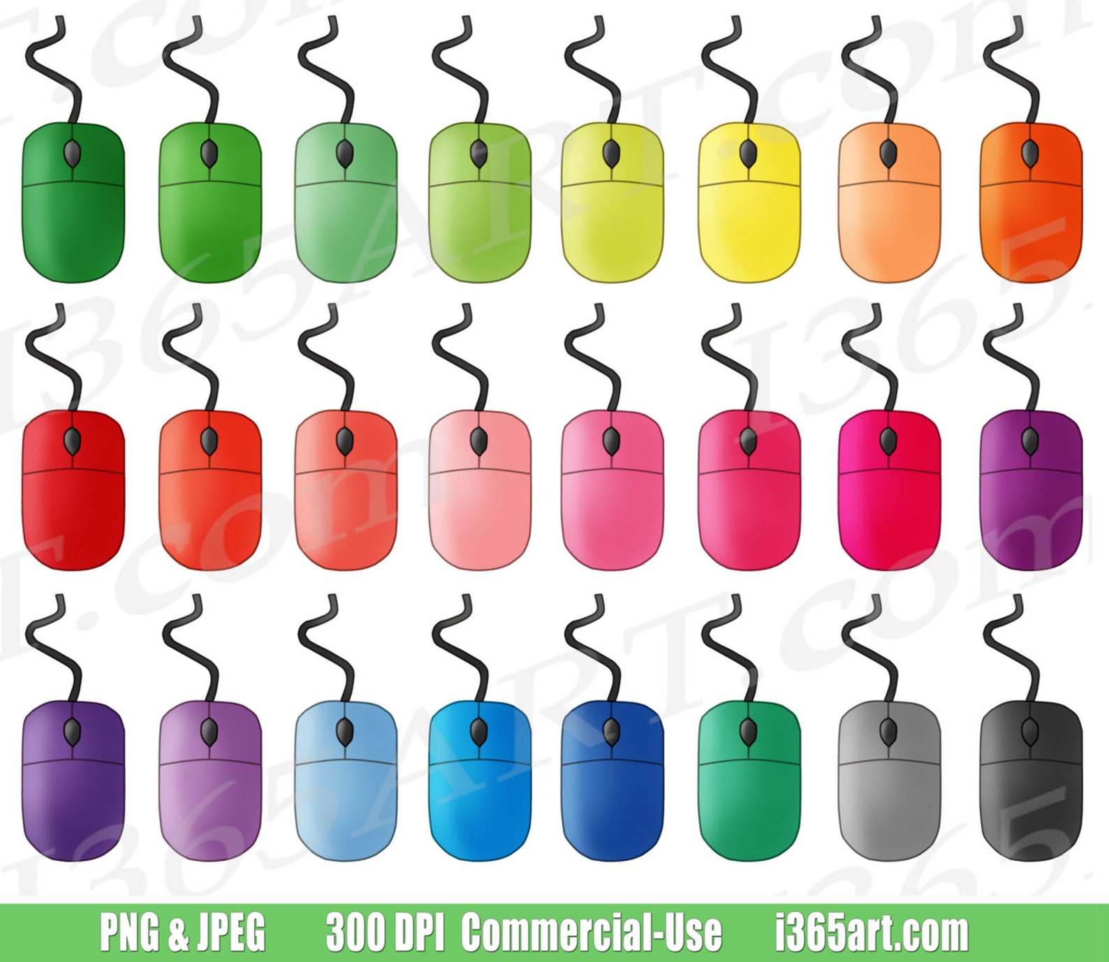 Computer Mouse Clipart Mice Clip Art Desktop Mouse Cursor - Etsy