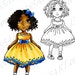Buy 3 Get 1 Free African American Clipart, Black Girl, Digital Stamp ...