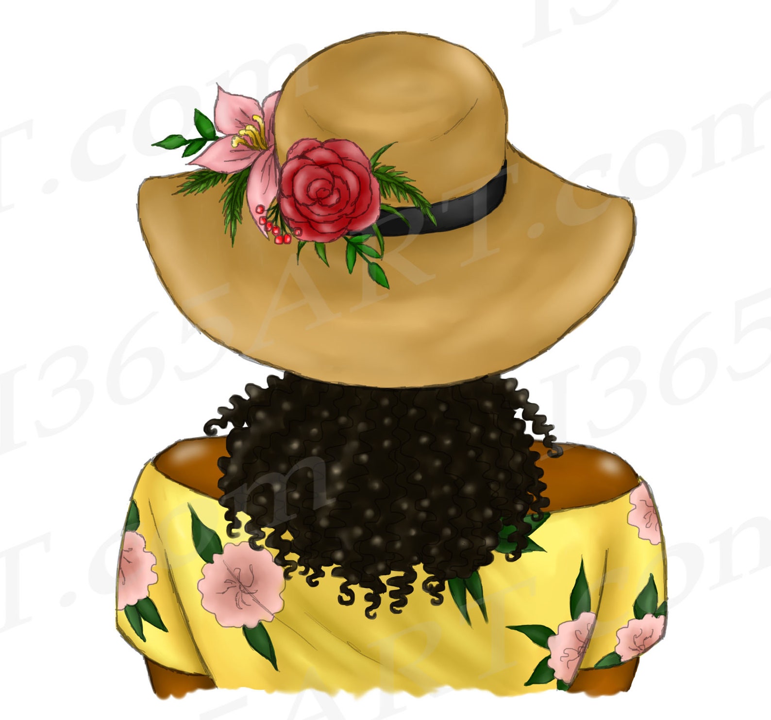 Summer Black Woman Clipart, Black Queen Png, Beach Girls Clipart ...