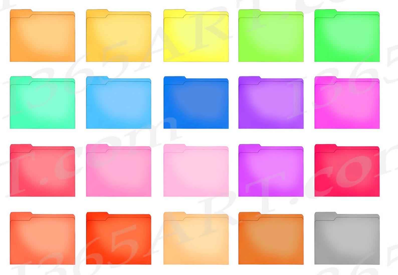 Buy 3 Get 1 Free File Folder Clipart Folder Clip Art - Etsy