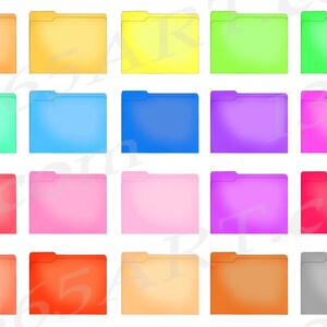 Buy 3 Get 1 Free File Folder Clipart, Folder Clip Art, Document Folders ...