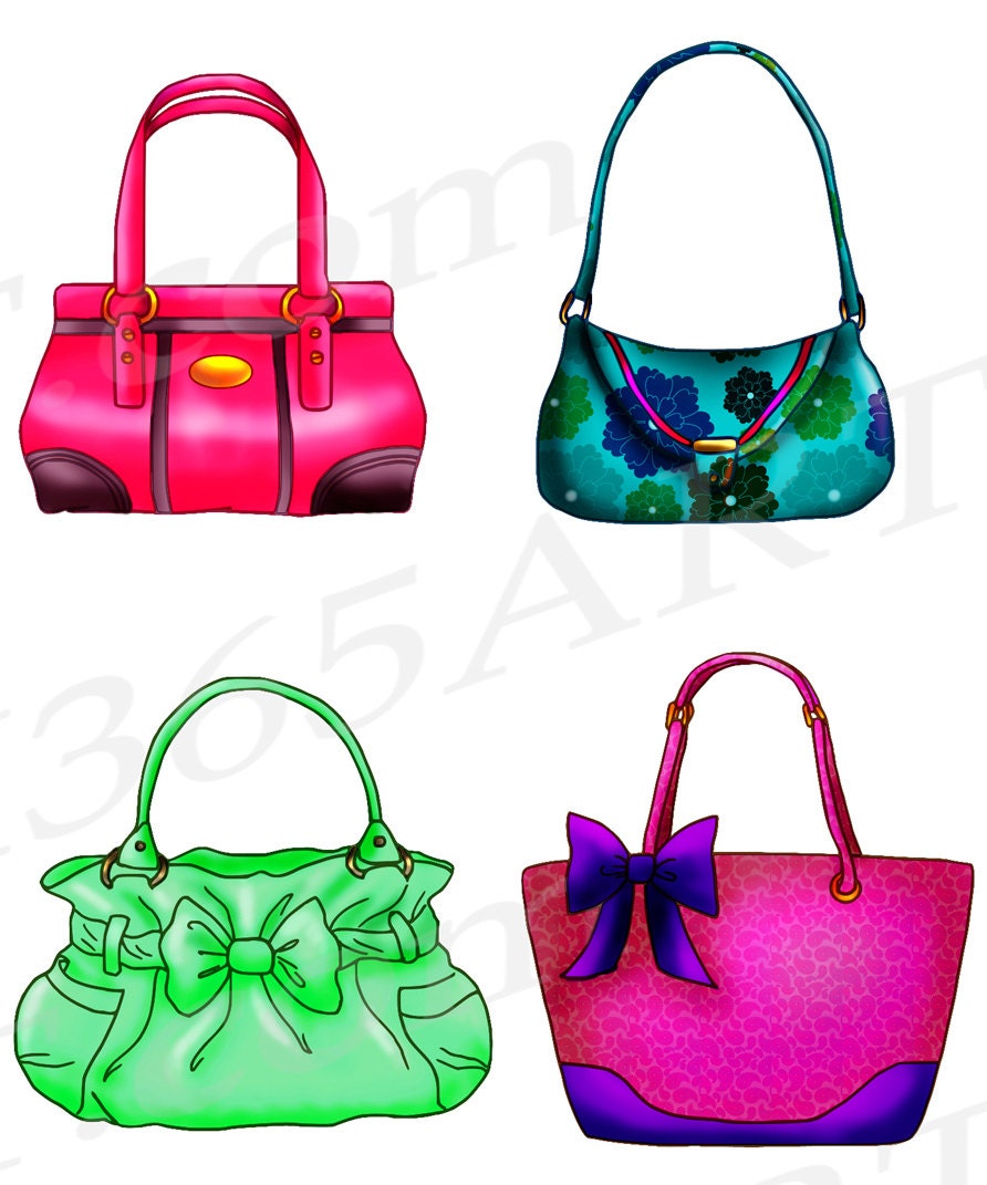 Handbag Clipart, Purse Clipart, Clip Art, Designer Bags, Fashion ...