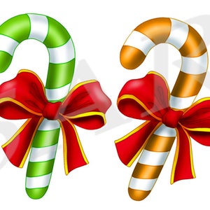 Candy Cane Clipart Clip Art, Candy Canes Set, Christmas Clipart ...