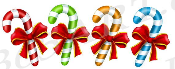 Christmas Candy Cane Clip Art