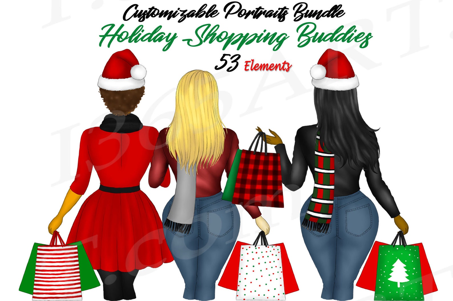 Best Friends Clipart Christmas Best Friends Clipart - Etsy