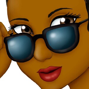 Sunglass Girls Clipart, Afro Girl Queen, Black Woman, Black Girl ...