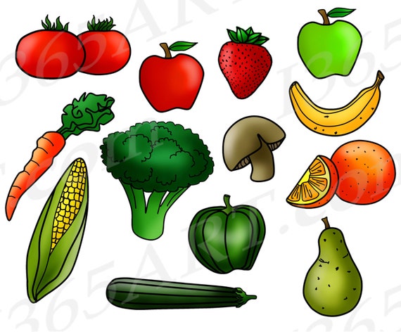 Fruits And Vegetables Clip Art Free