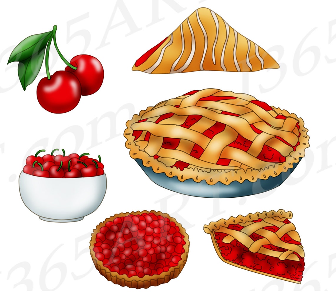 Buy 3 Get 1 Free Cherry Clipart Cherry Clip Art Cherry Pie - Etsy