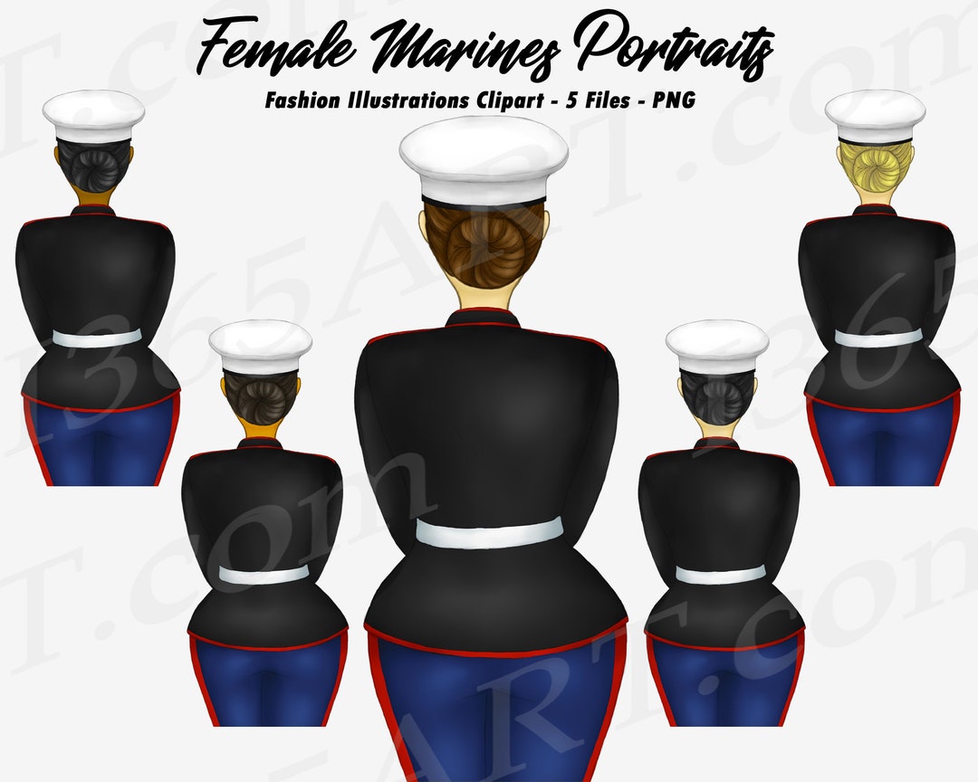 Marine Woman Clipart, Marines Clipart, Independence, Memorial Day ...