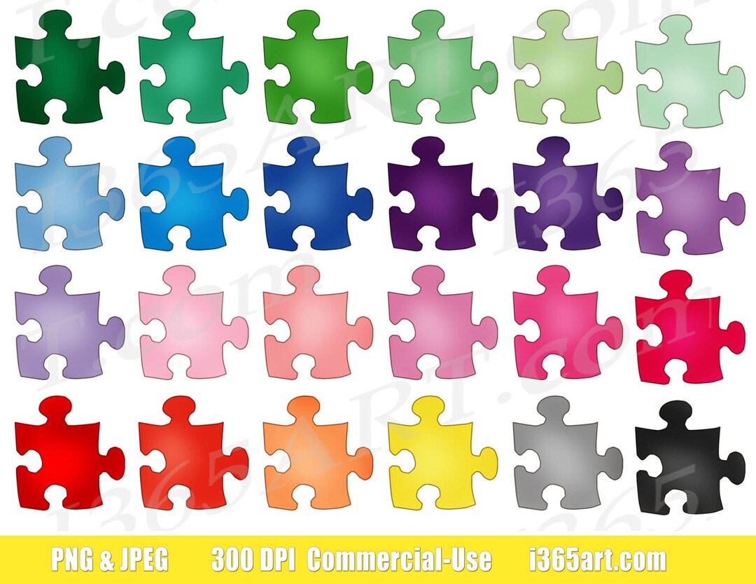 Buy 3 Get 1 Free Puzzle Piece Clipart, Jigsaw Clip Art, Board Games ...