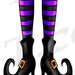 Buy 3 Get 1 Free Witch Clipart, Witch Clip Art, Witch Legs Clipart ...