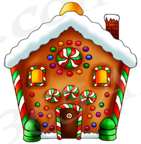 Free Gingerbread House Clipart