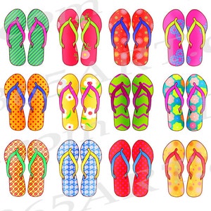 Buy 3 Get 1 Free Sandals Clip Art, Flip Flops Clip Art, Summer Sandals ...