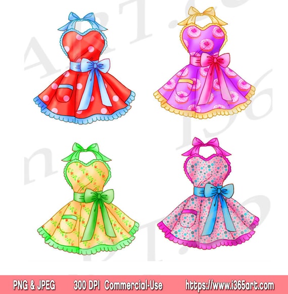 Apron Clipart Clip art, Cute Aprons, Bridal Clipart, Wedding ...