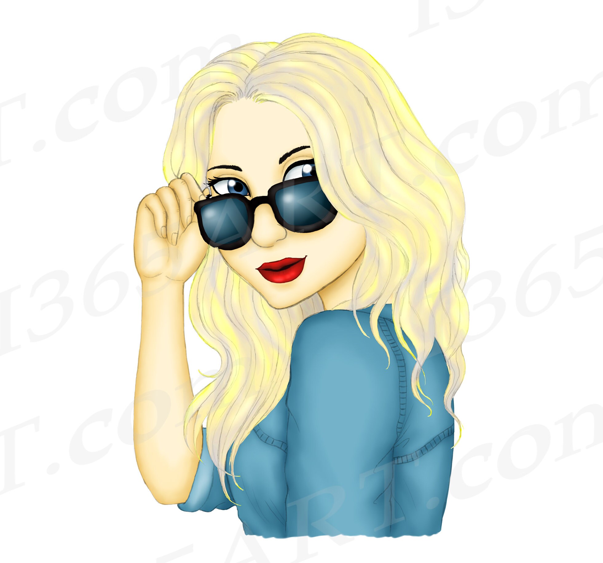 Sunglass Girls Clipart Diverse Women Clipart African | Etsy