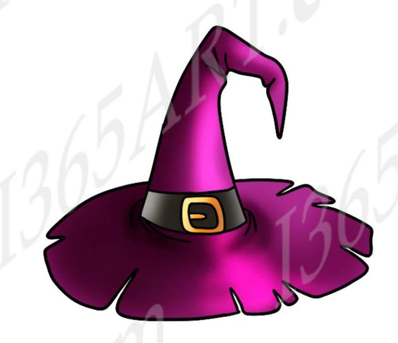 Funky Witch Hat Clipart, Halloween Graphics (PNG, JPEG) - Etsy