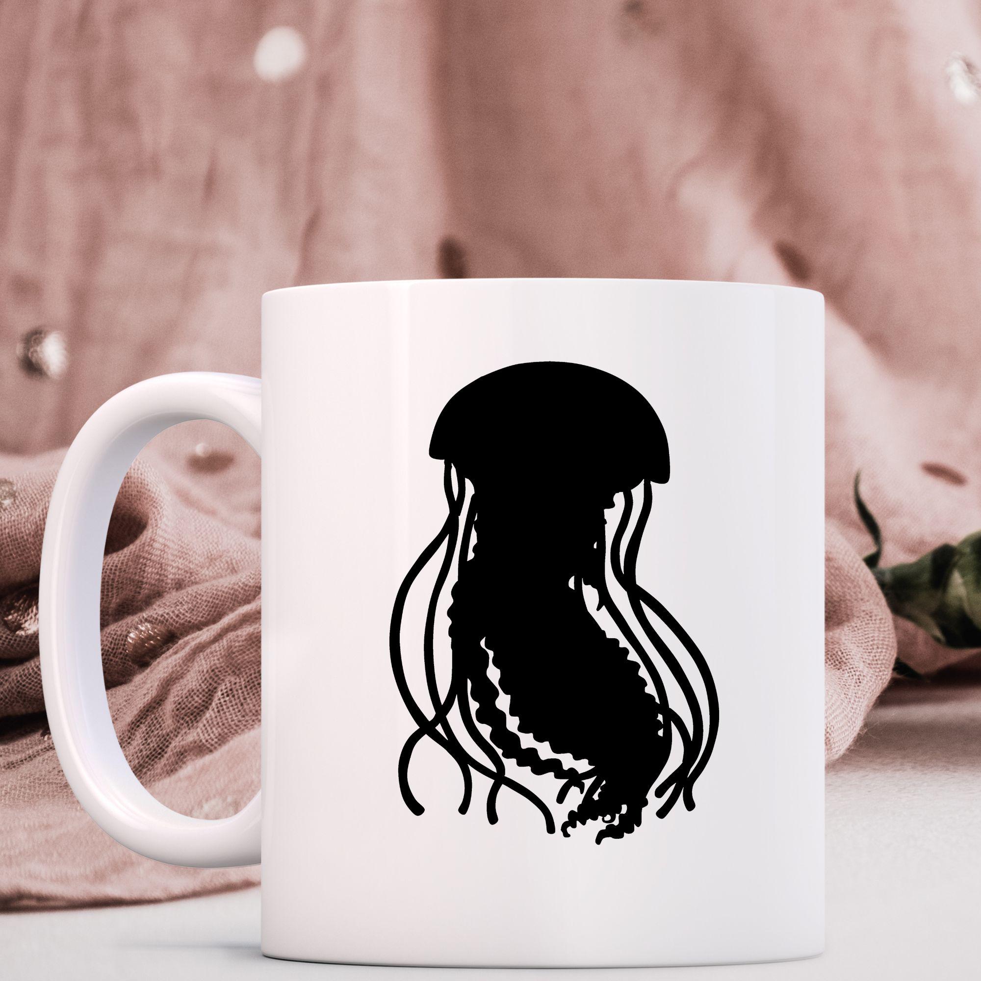 Jellyfish SVG Clipart, Jellyfish Silhouette SVG, Medusa SVG, Ocean Svg ...
