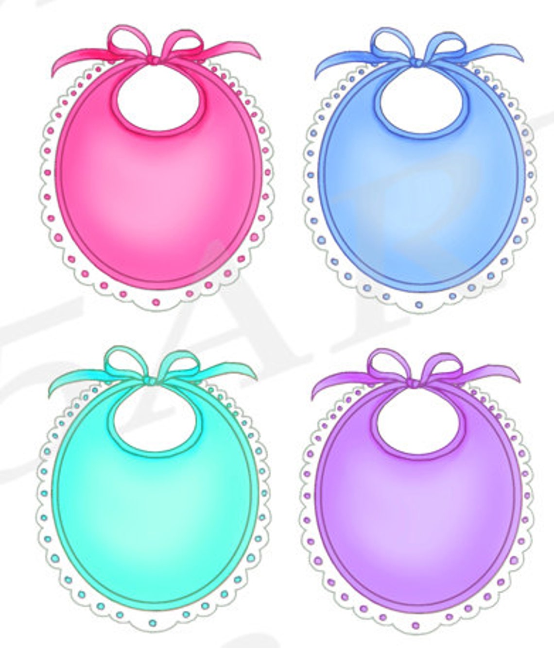 Bibs Clipart Frames Borders Bibs Clip Art Gift Name Tags - Etsy