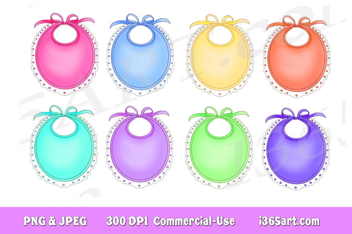 Bibs Clipart Frames Borders Bibs Clip Art Gift Name Tags - Etsy
